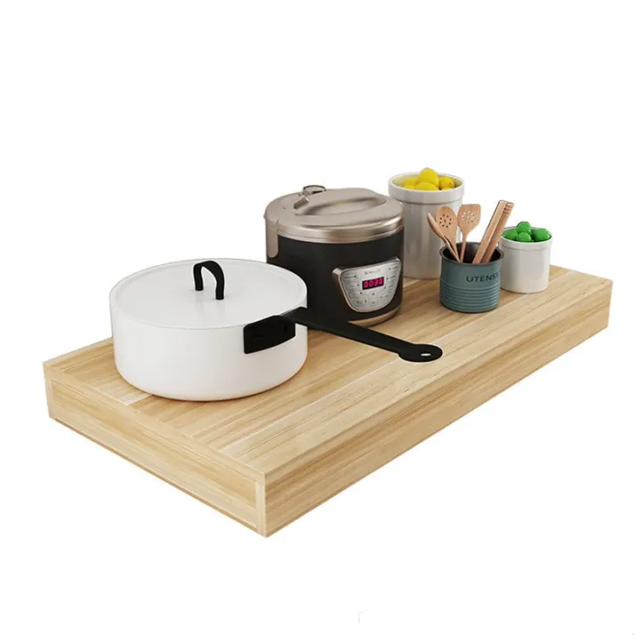 Kitchen with induction cooker base shelf liquefied gas on the gas ...