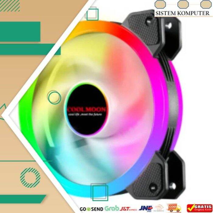 Fan Casing PC Komputer RGB Auto RGB 12Cm Auto Effect Dual Ring | Lazada ...