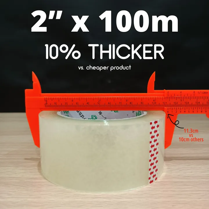 Transparent Thick Packaging Tape 48 Microns | 50m | 100m | Lazada PH