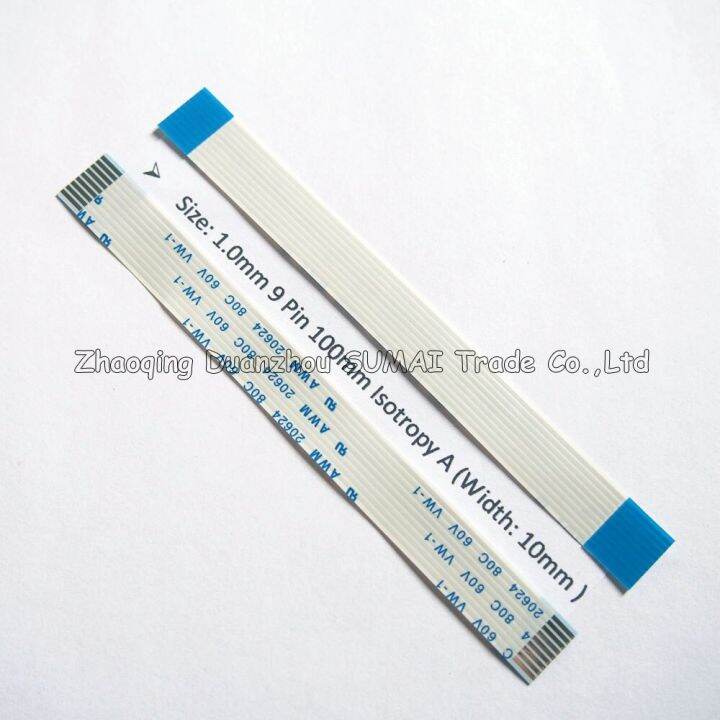 9Pin FFC FPC สายแบนยืดหยุ่น1.0มม. Pitch 9พิน100มม. Isotropy A หรือสาย ...