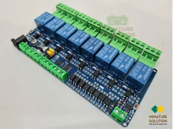 Modbus RTU Relay DC12 โวลต์ 8 Channel - rs485 รีเลย์โมดูล Modbus-Rtu485 ...