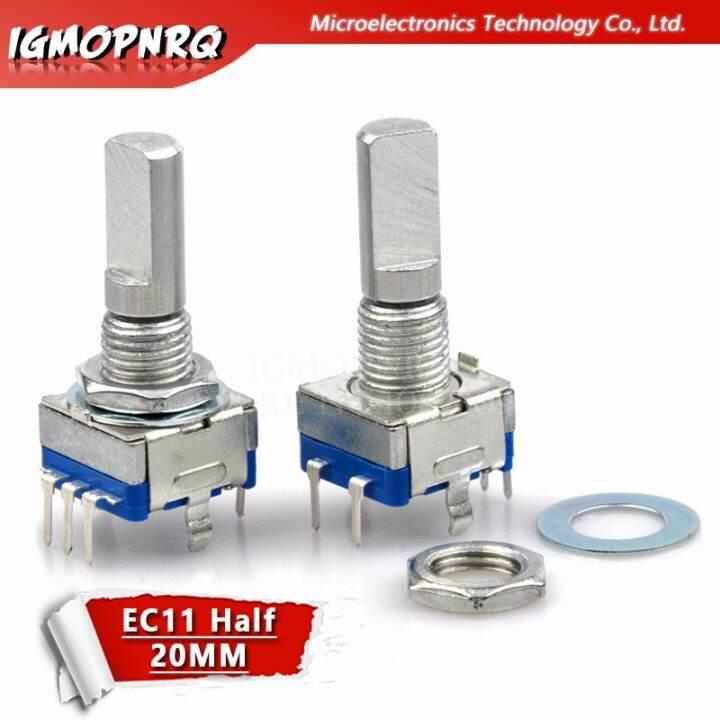 5PCS Half axis rotary encoder,handle length 20mm code switch / EC11 ...