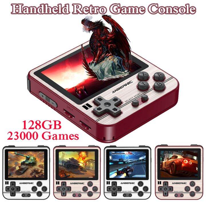 RG280V ANBERNIC Retro เกมคอนโซลโอเพ่นซอร์สระบบ CNC Shell PS1 เกมแบบพกพา ...