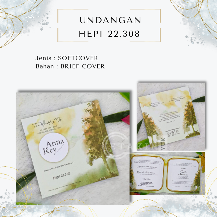 UNDANGAN TYPE HEPI MODEL TERBARU DESAIN KEREN AESTHETIC DAN ELEGAN UNDANGAN MURAH MINIMAL ORDER ...