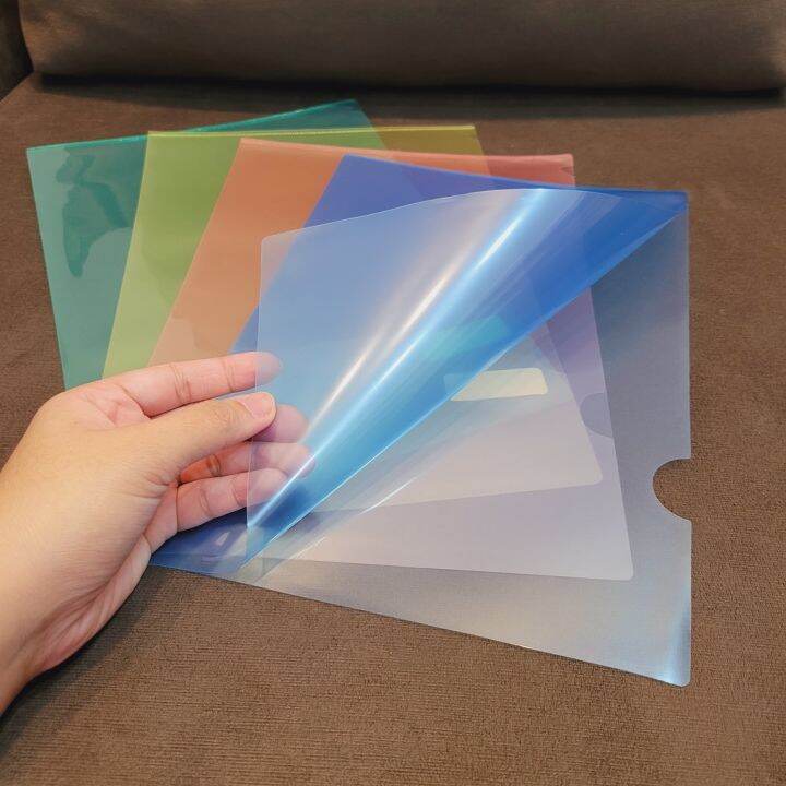 L-type Plastic Folder Short, A4 and Long for easy document retrieval ...