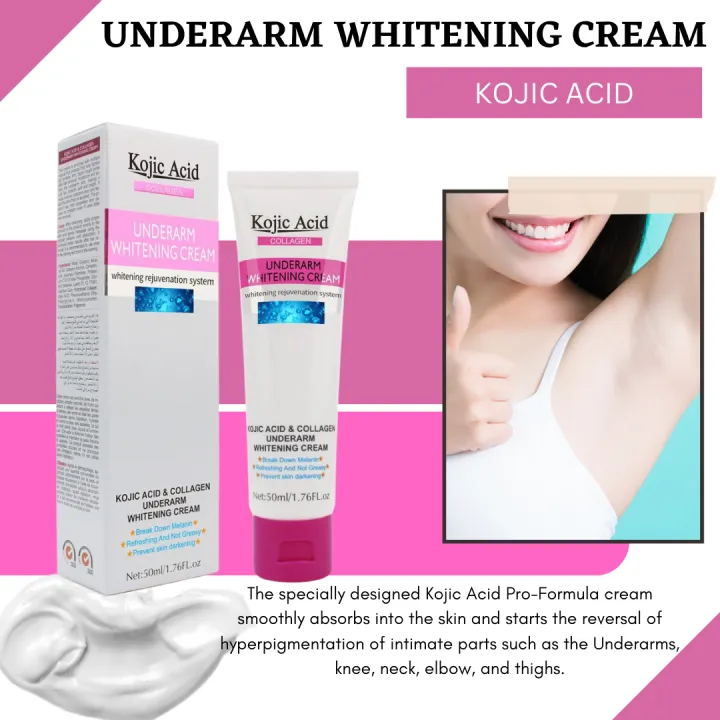 KOJIC ACID COLLAGEN UNDER ARM - Body Creams Armpit Whitening Cream ...