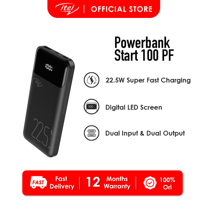 itel Powerbank Star 100pf | 10000mAh Superslim powerbank | Lazada PH