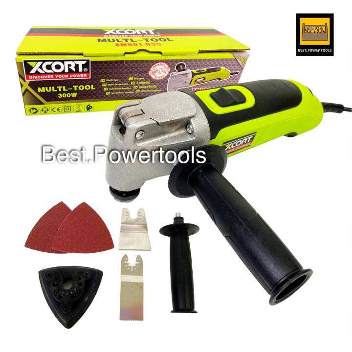 XCORT เครื่องตัด ขัด เซาะไฟฟ้า (Multi-Tools) 300 วัตต์ ปรับความเร็วได้ 6 ระดับ พร้อมแถม!ใบตัด ...
