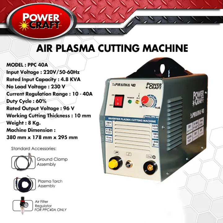 Powercraft Air Plasma Cutting Machine PPC 40A | Lazada PH