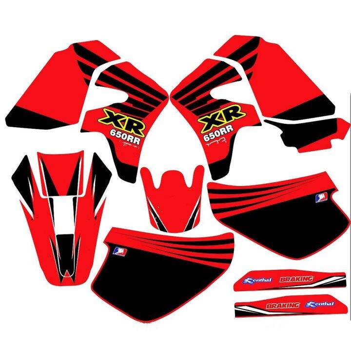 Motocross XR 650R 3M Graphics Stickers Decals kits For Honda XR650R ...