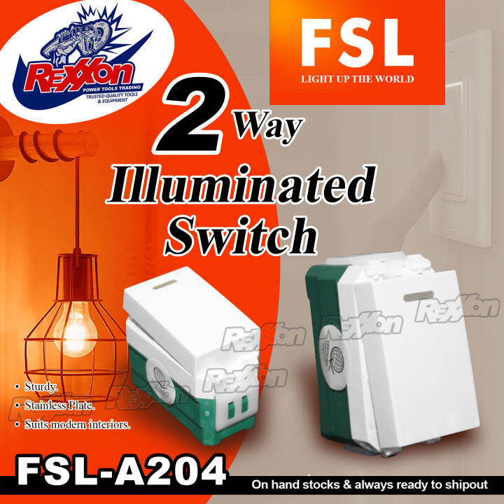 FSL 2-Way Illuminated Switch FSL-A204 Rexxon Power Tools Trading ...