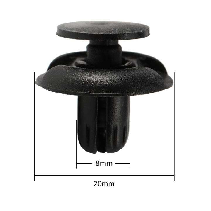 WF 25 Pcs ด้านหน้า Fender Push-Type Retainer คลิป91501-S04-003สำหรับ ...