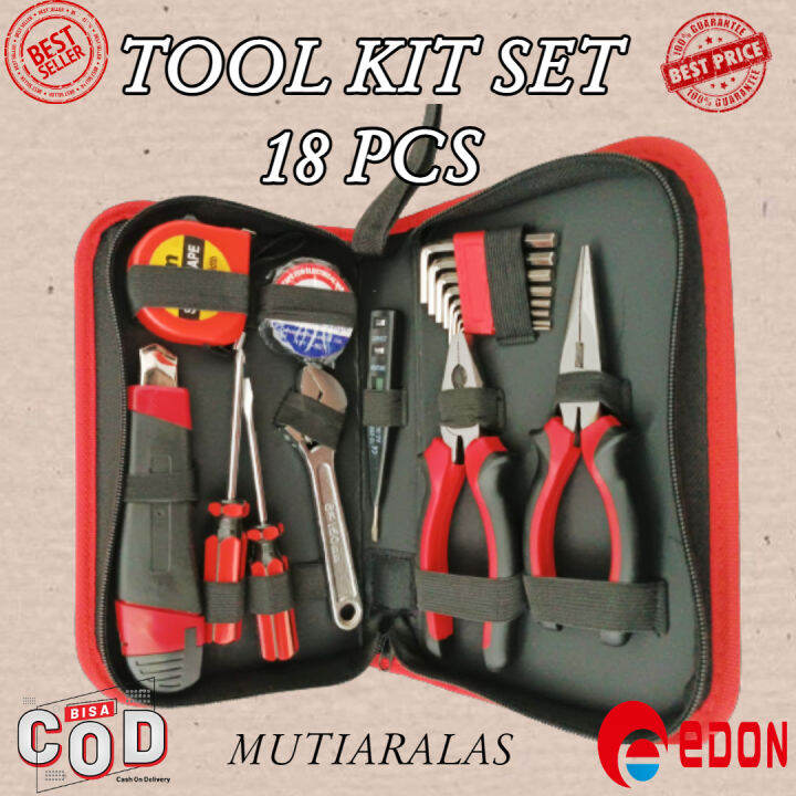 Hand Toolset / Tool Kit Set / Toolkit Toolbox Alat perkakaks lengkap ...