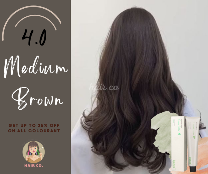 4.0 Medium Brown Bremod Premium Hair Color 100ml | Lazada PH