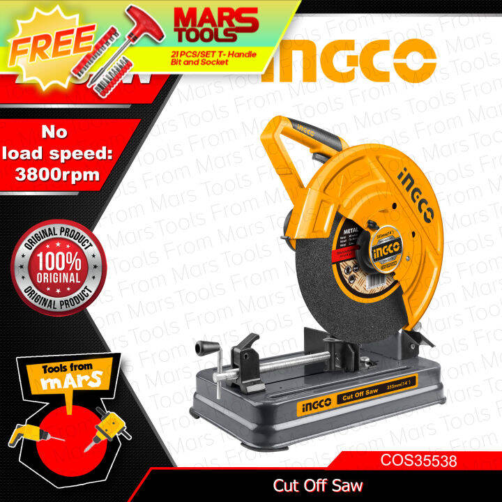 INGCO Original Cut Off Saw Cutting Machine Metal Heavy Duty 2350W ...