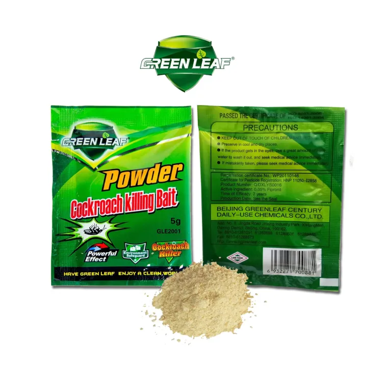 10Packs - Green Leaf Powder Cockroach Killer Bait Repeller Killing Trap ...
