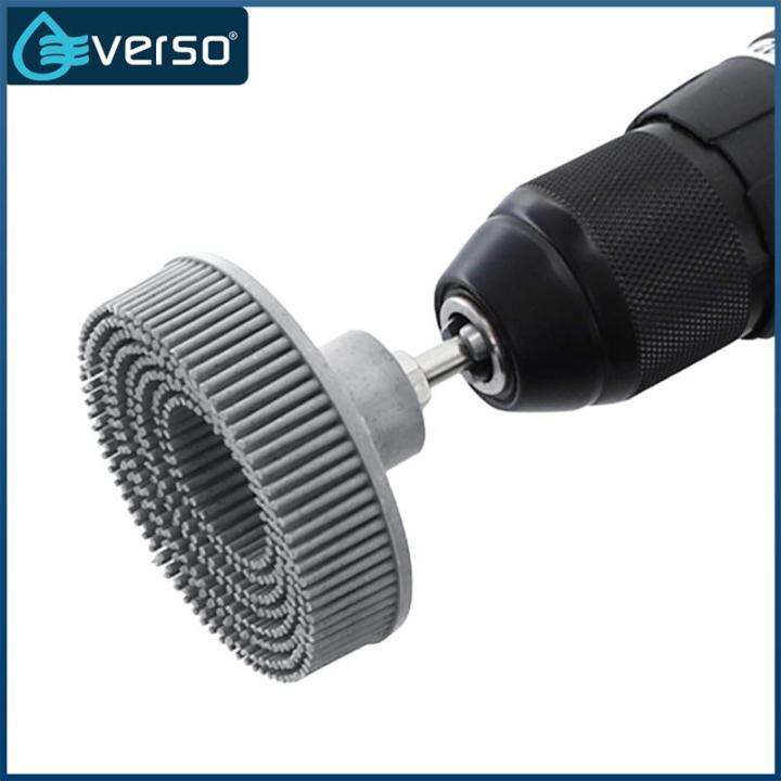 Everso 2 Inch Bristle Disc 50# 80# 120# Abrasive Brush Disc with 1/4 ...