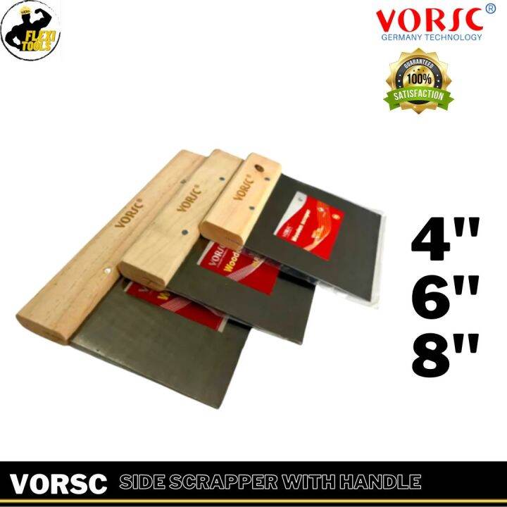 VORSC SIDE SCRAPPER WITH HANDLE " 4" "6" "8" | Lazada PH