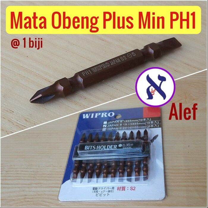 Mata obeng PH1 Plus Min wipro bor screw angin minus ph 1 | Lazada Indonesia