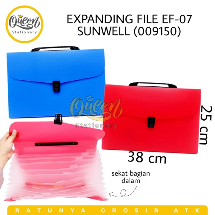 1 PCS EXPANDING FILE EF-07 SUNWELL / FOLDER FILE / MAP DOKUMEN / TAS ...