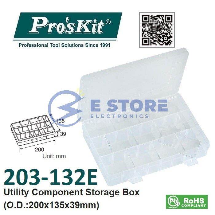 Pro'sKit 203-132E Utility Component Storage Box | Lazada
