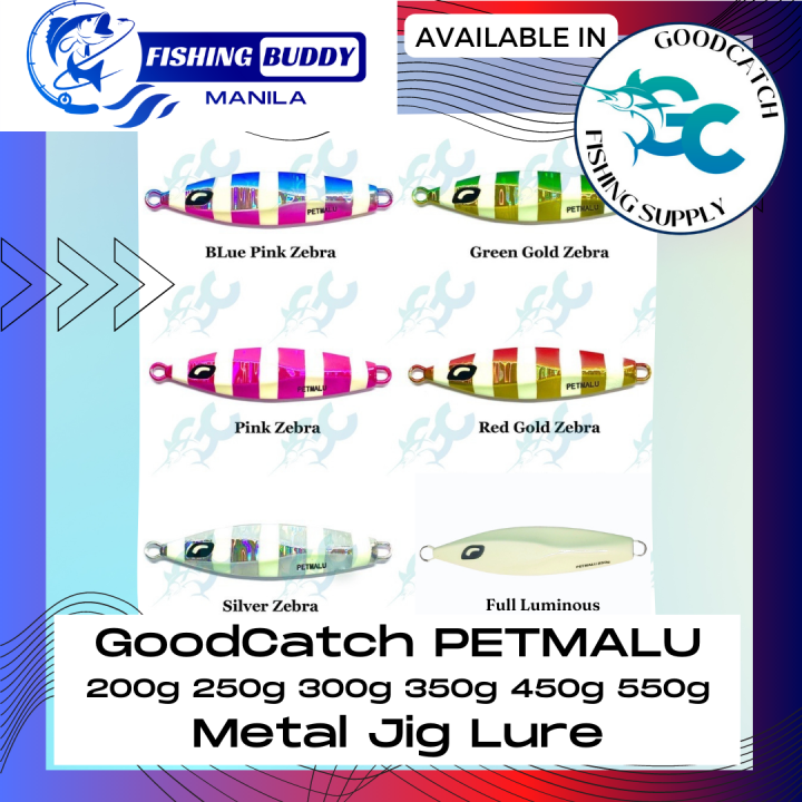 GoodCatch GC PETMALU 200g 250g 300g 350g 450g 550g Metal Jig Lure lures jigs | Lazada PH