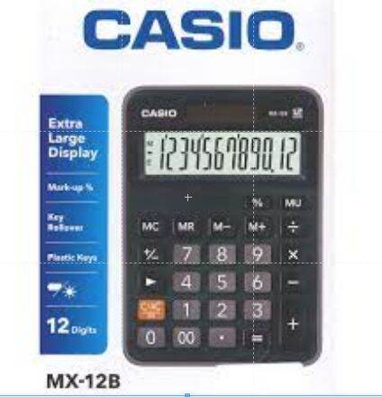 Casio MX-12B Calculator / kalkulator casio MX-12B / 12 digit/ extra large display | Lazada
