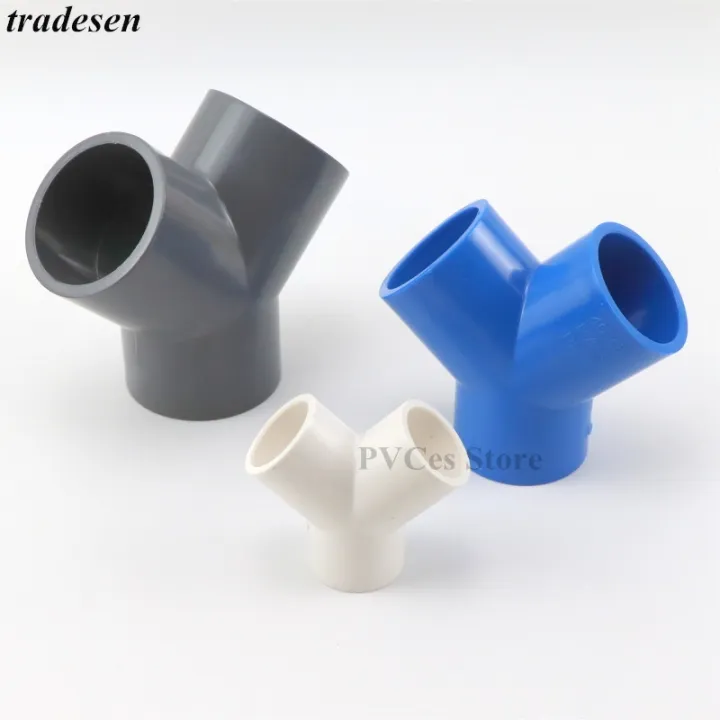 I.D20 25 32 40 50 63mm PVC Pipe Y Type Connector UPVC Pipe Fitting Tee ...