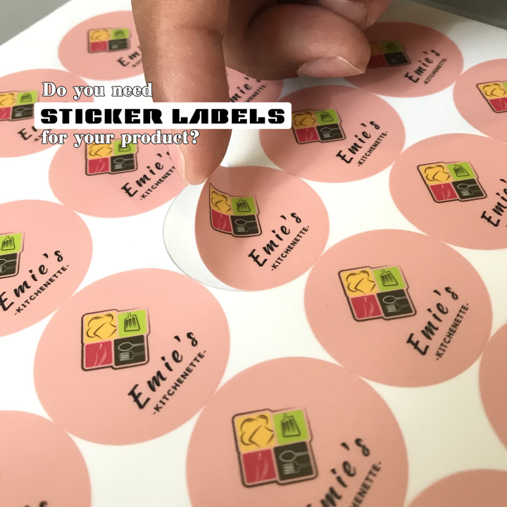 Sticker Label/Logo High Quality | Machine-cut | Pre-cut | Customized ...