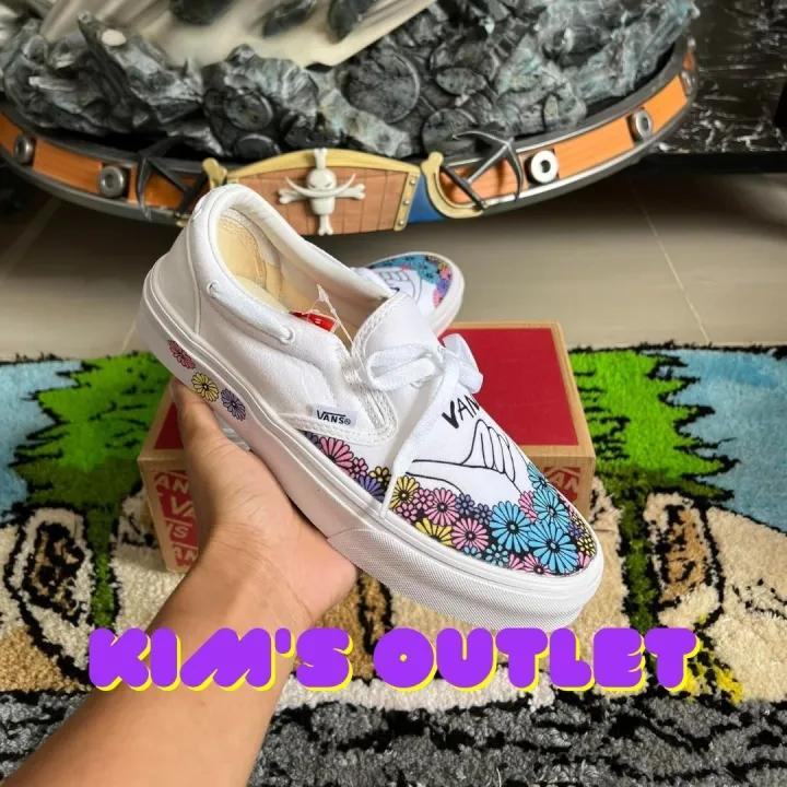 VANSS KRIS GOTO CO-NAME FLOWER LOW CUT SLIP ON SNEAKER SHOES FOR WOMEN ...