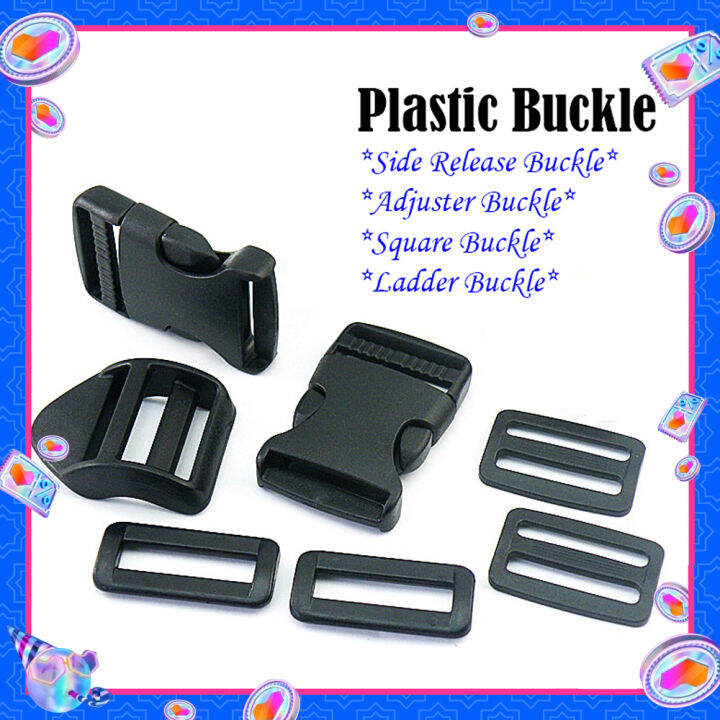 Plastic Side Release Ladder Lock Adjuster Square Buckle Bag Grab Buckle ...