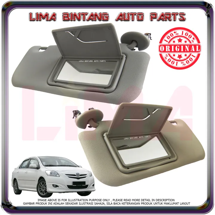 Toyota Vios Dugong NCP93 Roof Sunvisor With Mirror Grey / Brown ...