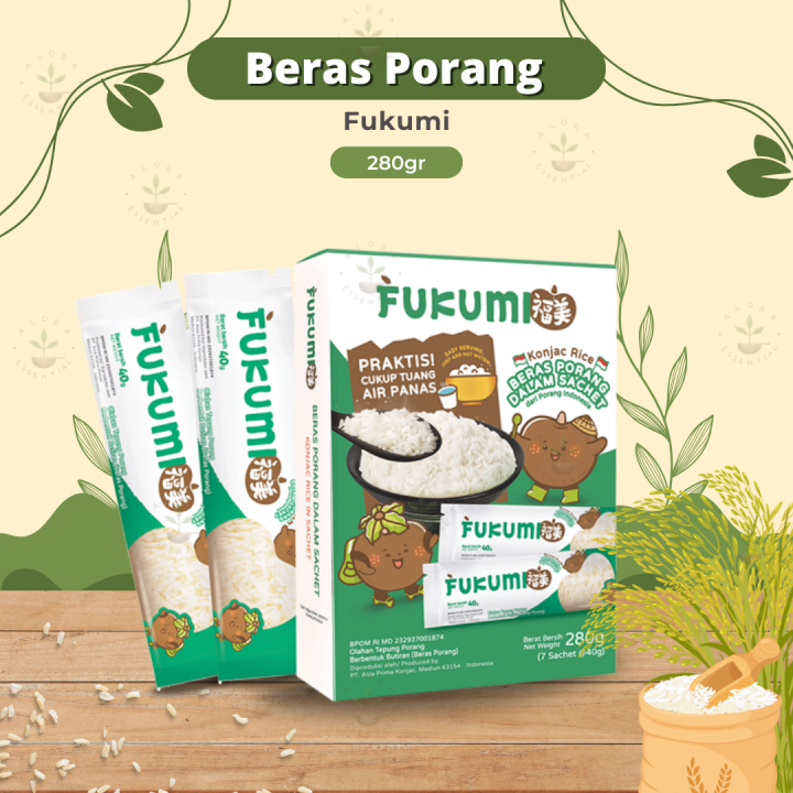 Fukumi Beras Porang Box Sachet Original - Beras FUKUMI - Beras Sehat ...