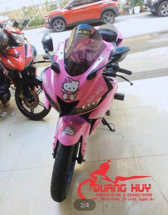 Tem Trùm Xe Yamaha R15 V3,Decal Xe YAMAHA Hello Kitty Siêu XInh | Lazada.vn