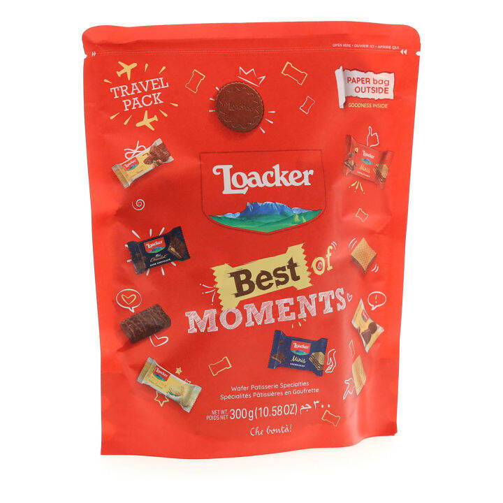 Loacker Best Of Moment Travel Pack Paper Bag Outside ห่อใหญ่มี 12 ชนิด ...