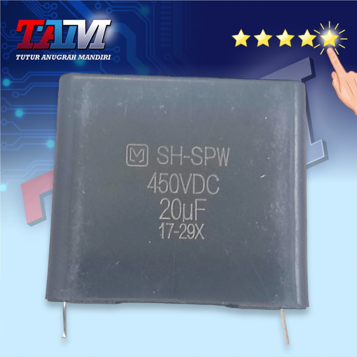 ORIGINAL KAPASITOR 20uF 450VDC SH-SPW DAIKIN CAPASITOR AC INVERTER VDC ...