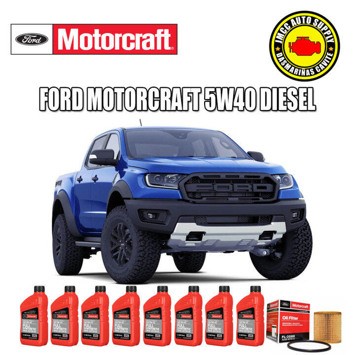 Ford Ranger Raptor Ford Motorcraft Change Oil Bundle XO5W40QSD FL2088 ...
