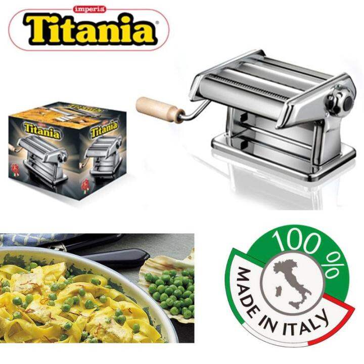 IMPERIA Pasta Machine Titania เครื่องทำเส้นพาสต้าแบบมือหมุน Stainless ...