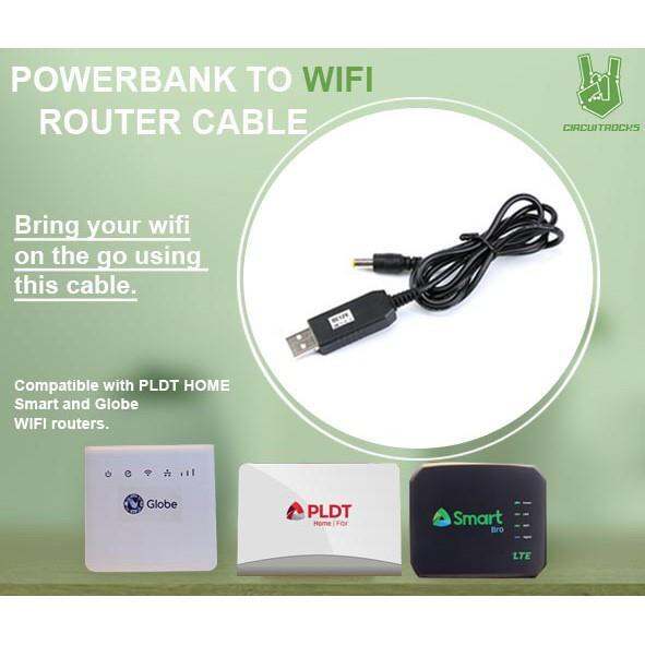 WiFi to Powerbank Cable for Pldt Home 5v 12v step-up Power Boost Line ...