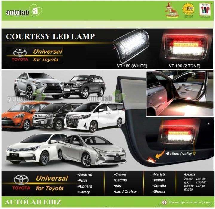 Toyota Car Door Courtesy LED Lamp Two tone | Lazada