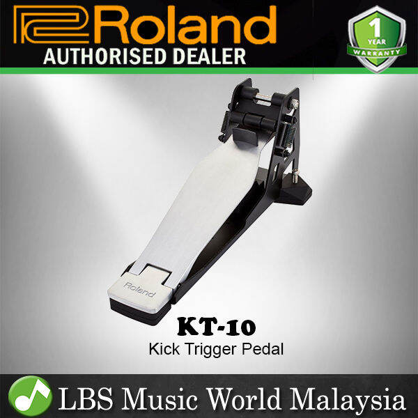 Roland KT-10 Kick Trigger Pad Bass Drum Pedal with Low-noise Operation ...