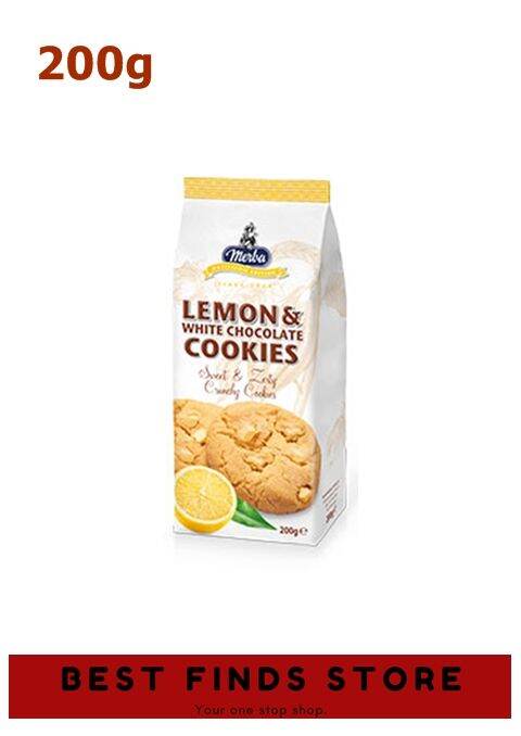 MERBA Lemon and White Chocolate Cookies 200g | Lazada PH