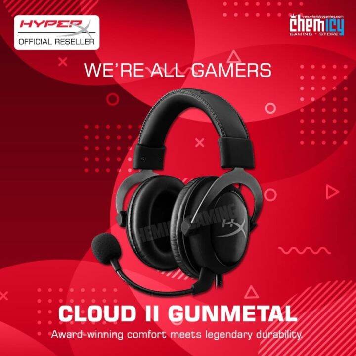 Hyperx Cloud II Gun Metal Gaming Headset | Lazada Indonesia