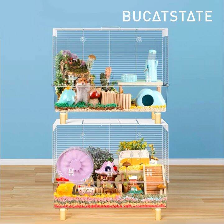 [Bucatstate] กรง 60cm กรงแฮมเตอร์ หนูตะเภา หนูแกสบี้ กระรอก เม่นแคระ ...
