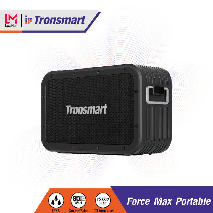 Tronsmart Force Max Portable Outdoor Speaker ลำโพงบลูทูธ,พาวเวอร์แบงค์ ...