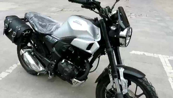 รถวินเทจ 190TR กระจกบังลมโคมไฟดัดแปลง CBF190TR แหวนหลอดไฟฝาครอบป้องกันไฟหน้ากระจกบังลมหน้า ...