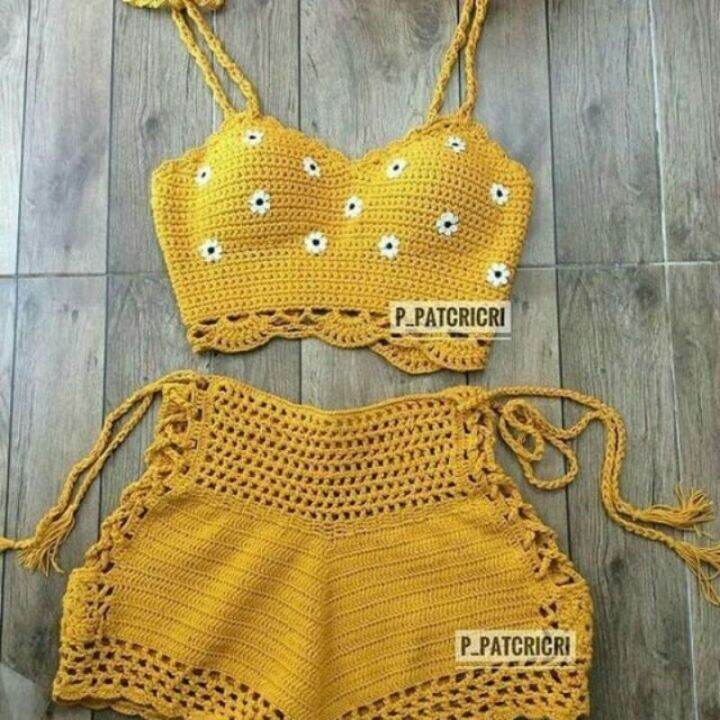 TERNO TOP AND SHORT CROCHET | Lazada PH