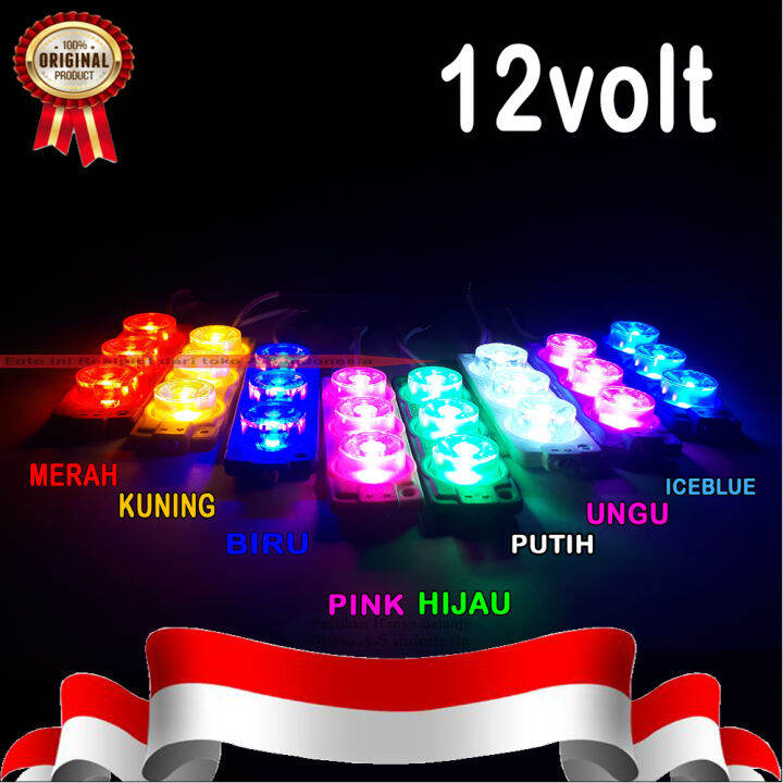 Lampu Led Strip SMD 3 Mata Lampu Variasi Kolong Universal Motor Mobil ...