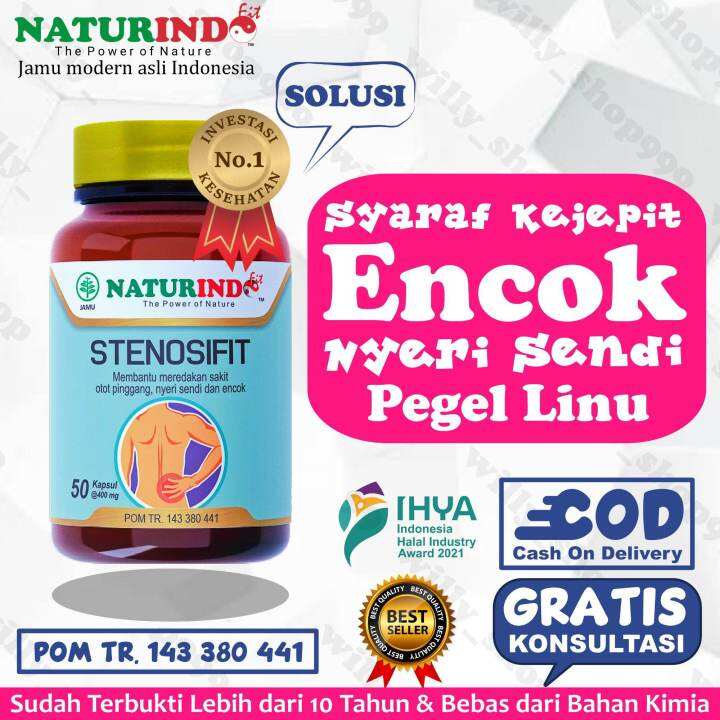 Obat Encok Pegel Linu Boyok Kecetit Sakit Pinggang Herbal Stenosifit ...