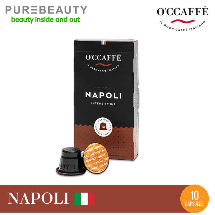 Occaffe Nespresso Compatible Coffee Capsules- Napoli 10 Pods, Italy ...